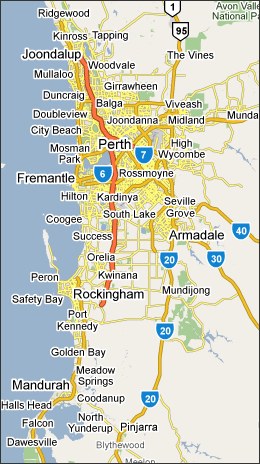 Perth Suburbs Map